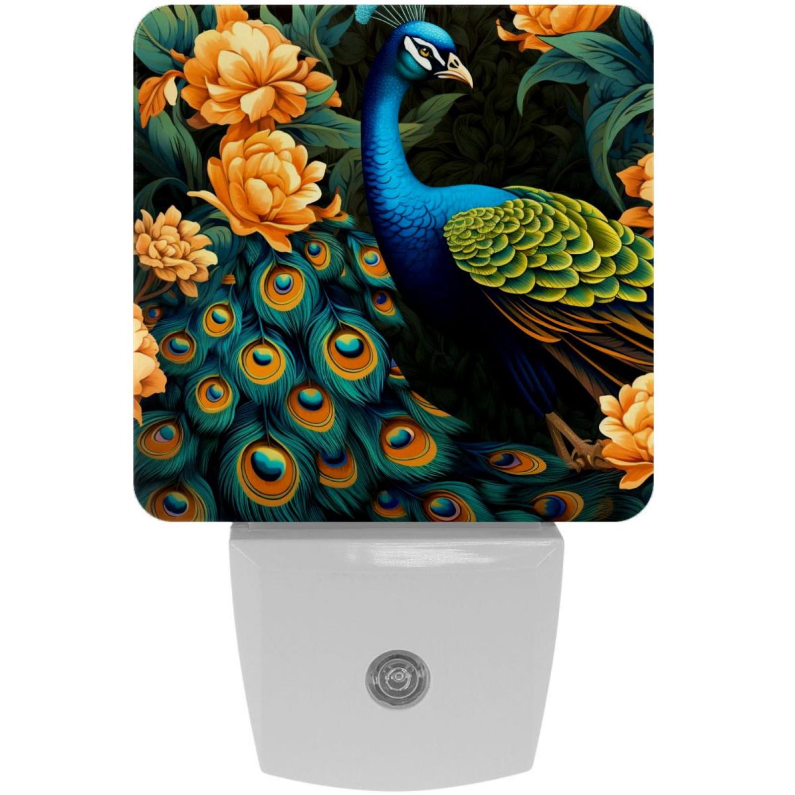Peacock LED Square Night Light - Energy Efficient and Stylish ...