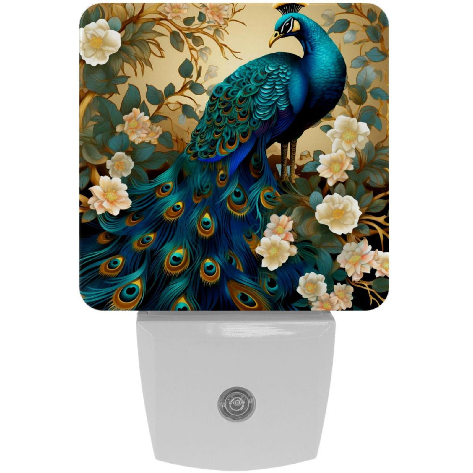 Peacock LED Square Night Lights - Elegant and Energy Efficient Lighting ...