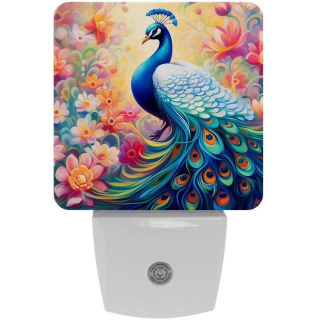 Peacock LED Square Night Lights: Innovative Illumination for a Relaxing ...