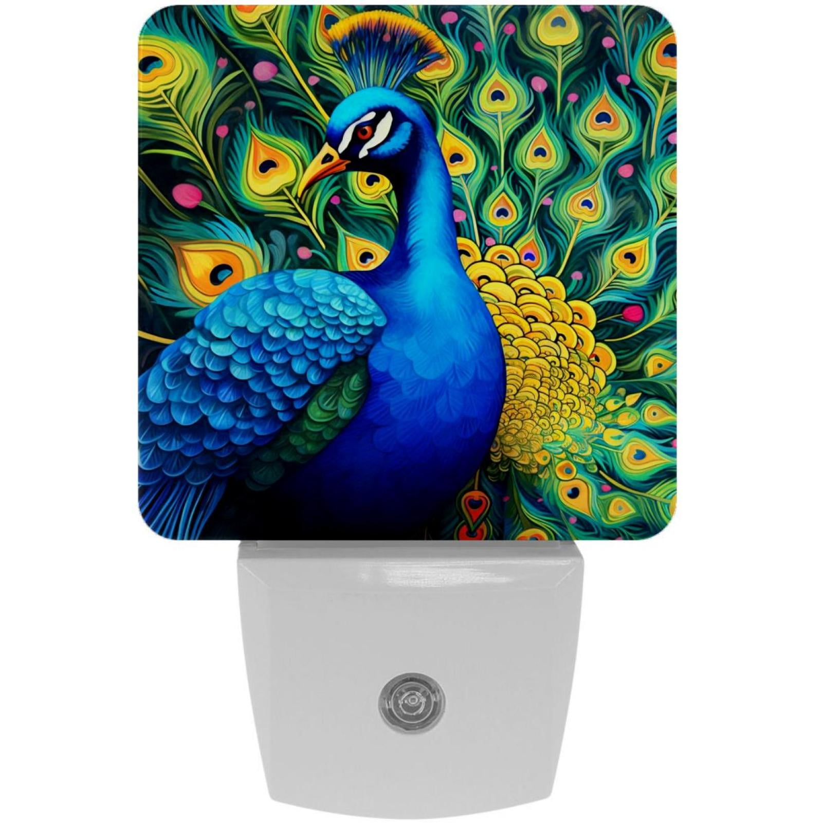 Peacock LED Square Night Lights - Modern and Versatile Plug-in Lighting ...