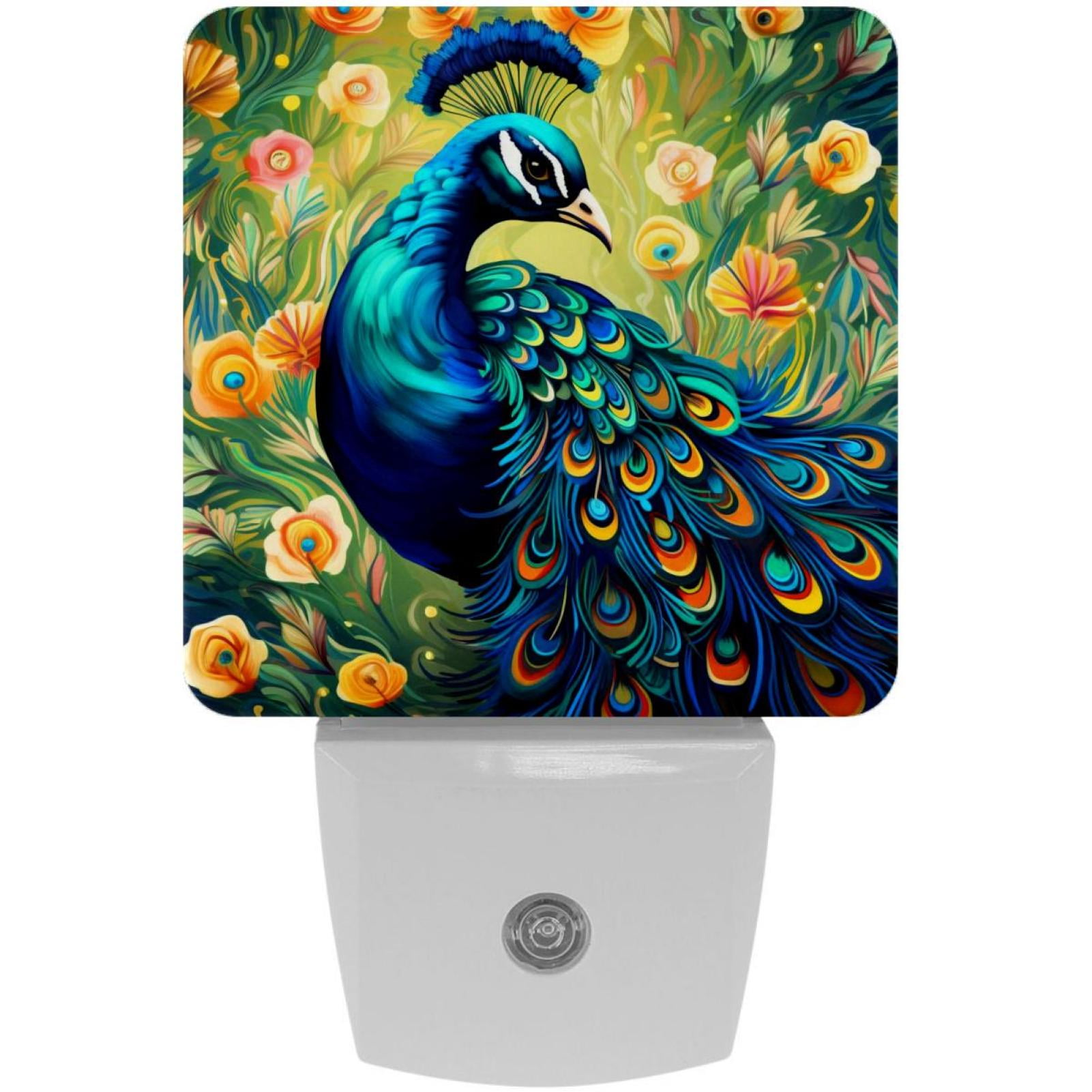Peacock LED Square Night Lights - Modern and Versatile Plug-in Lighting ...