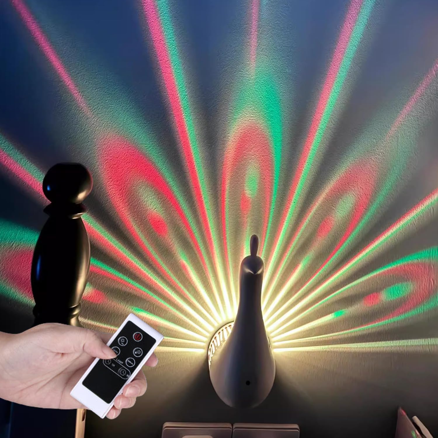 Peacock Lamp, Peacock Projection Desk Lamp Party, Peacock Projection ...