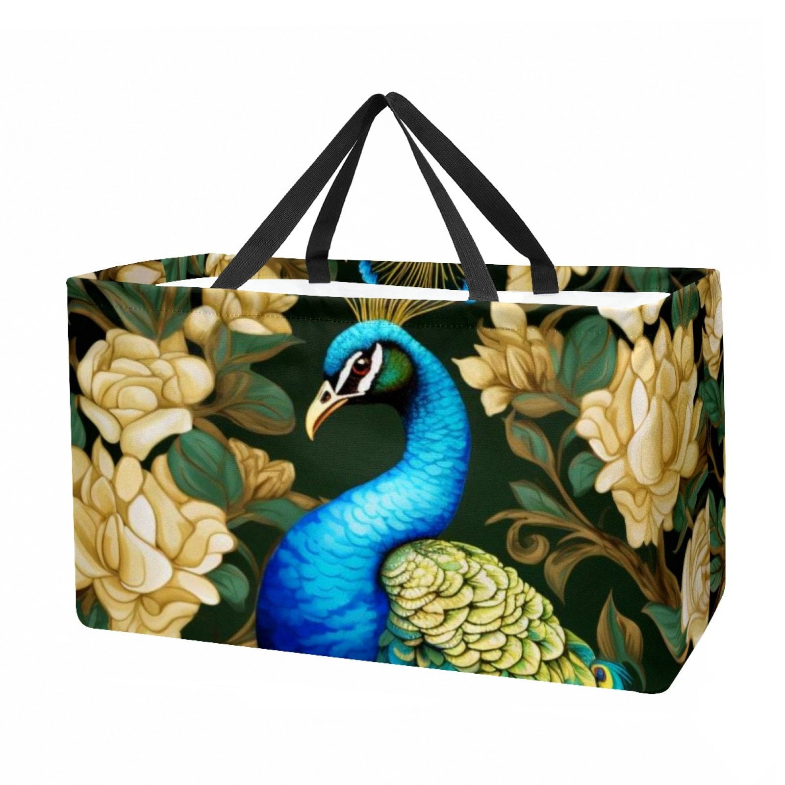 Peacock Large Foldable Oxford Cloth Storage Bin Cube Organizer with ...