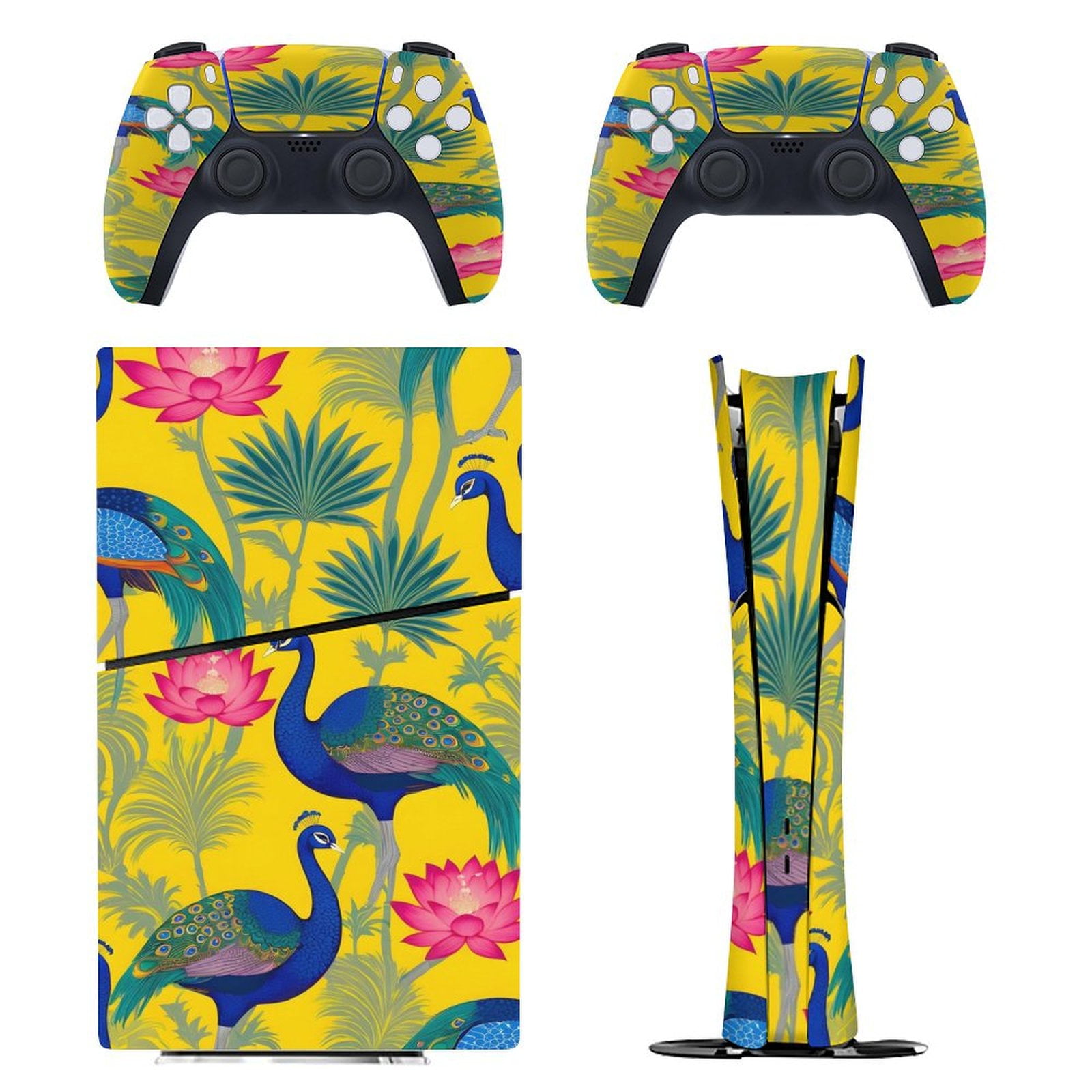 Peacock, Lotus PS5/PS5 Slim Digital Disc Skin Sticker For Console And ...