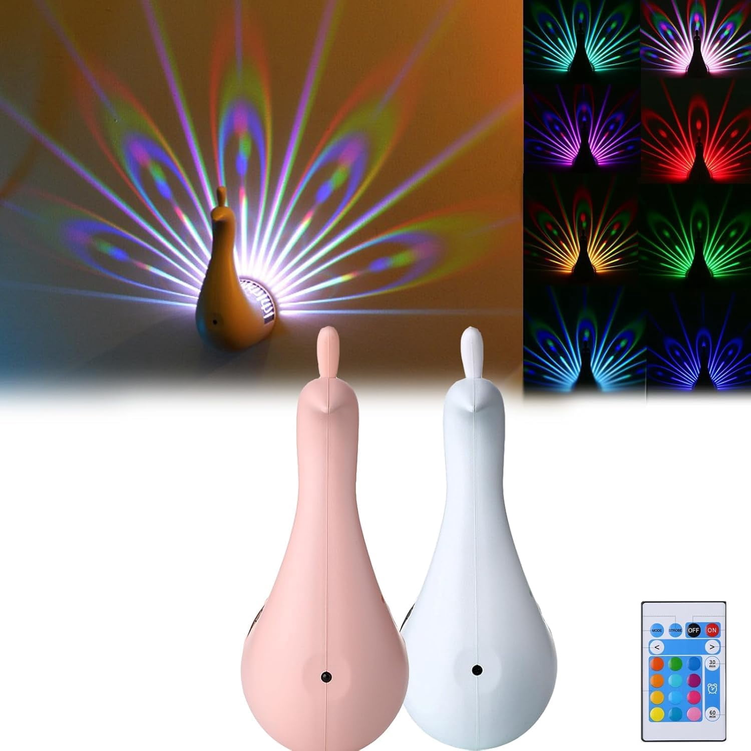 Peacock Nightlight,Peacock Projection Desk Lamp Party,Delightful ...