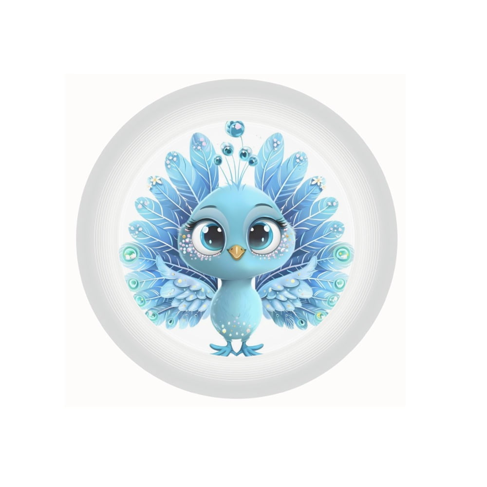 Peacock Patterned Frisby Slip Resistant And Stable Throw With A Hidden ...