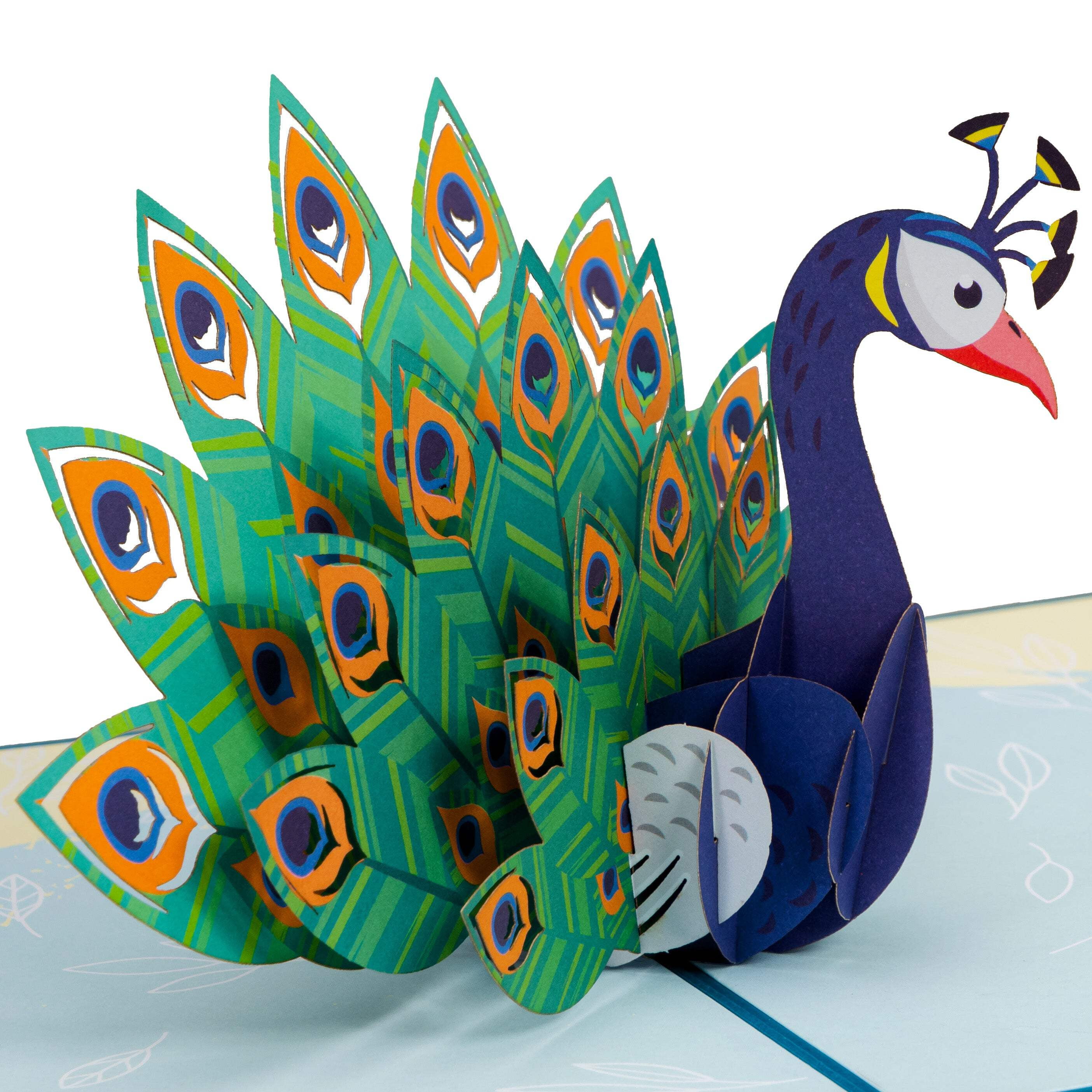 Peacock Pop Up Card - Walmart.com