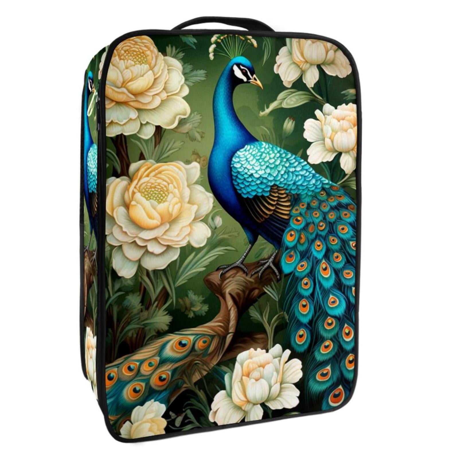 Peacock Premium Polyester Shoe Organizer - Stylish Shoe Boxes for Neat ...