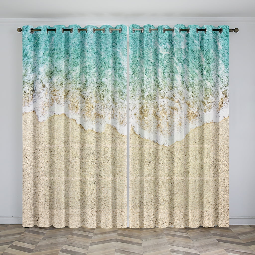 Peacock Rain Window Curtain Panels Long Panel Curtains for Kitchen ...