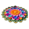 Peacock Shaped Area Rug Soft Surface Non Slip Backing Decorative Floor ...
