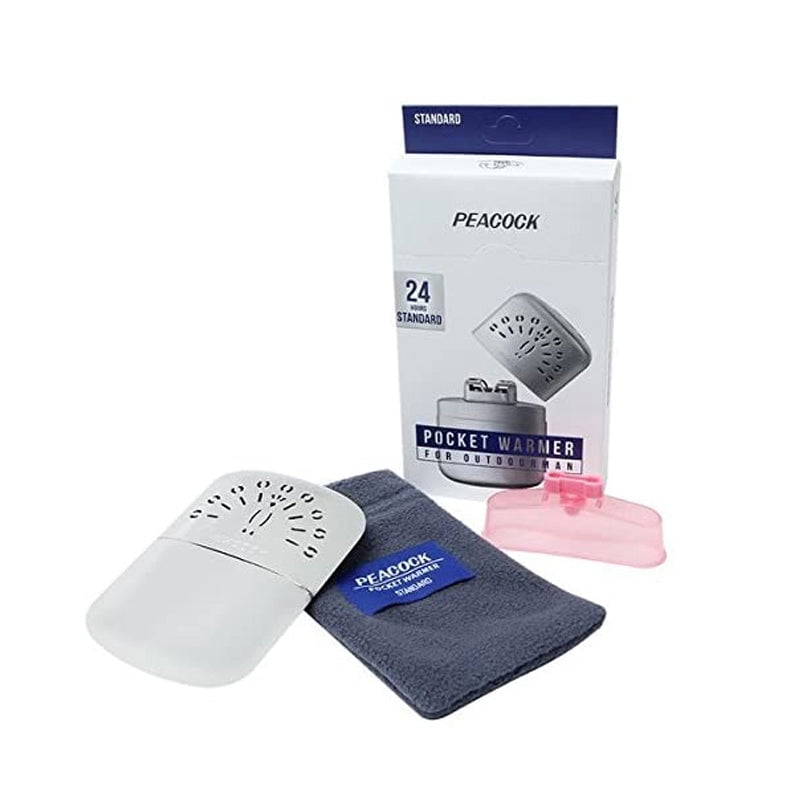 Peacock Standard Reusable Oil Hand Warmer, 24-Hour Pocket Heater with ...
