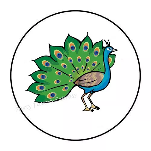 Peacock Sticker Party Favors Sticker Envelope Seals Labels Stickers ...