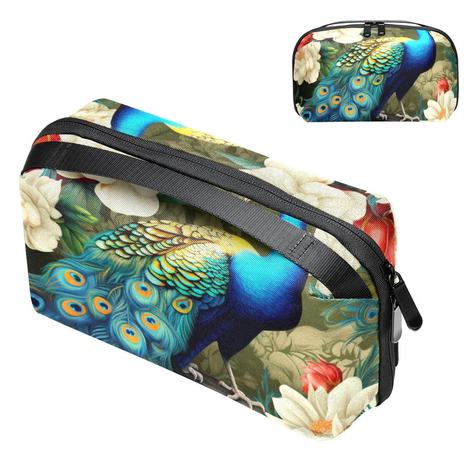 Peacock USB Organizer | Hard Drive Cases | Charge Cord Organizer ...