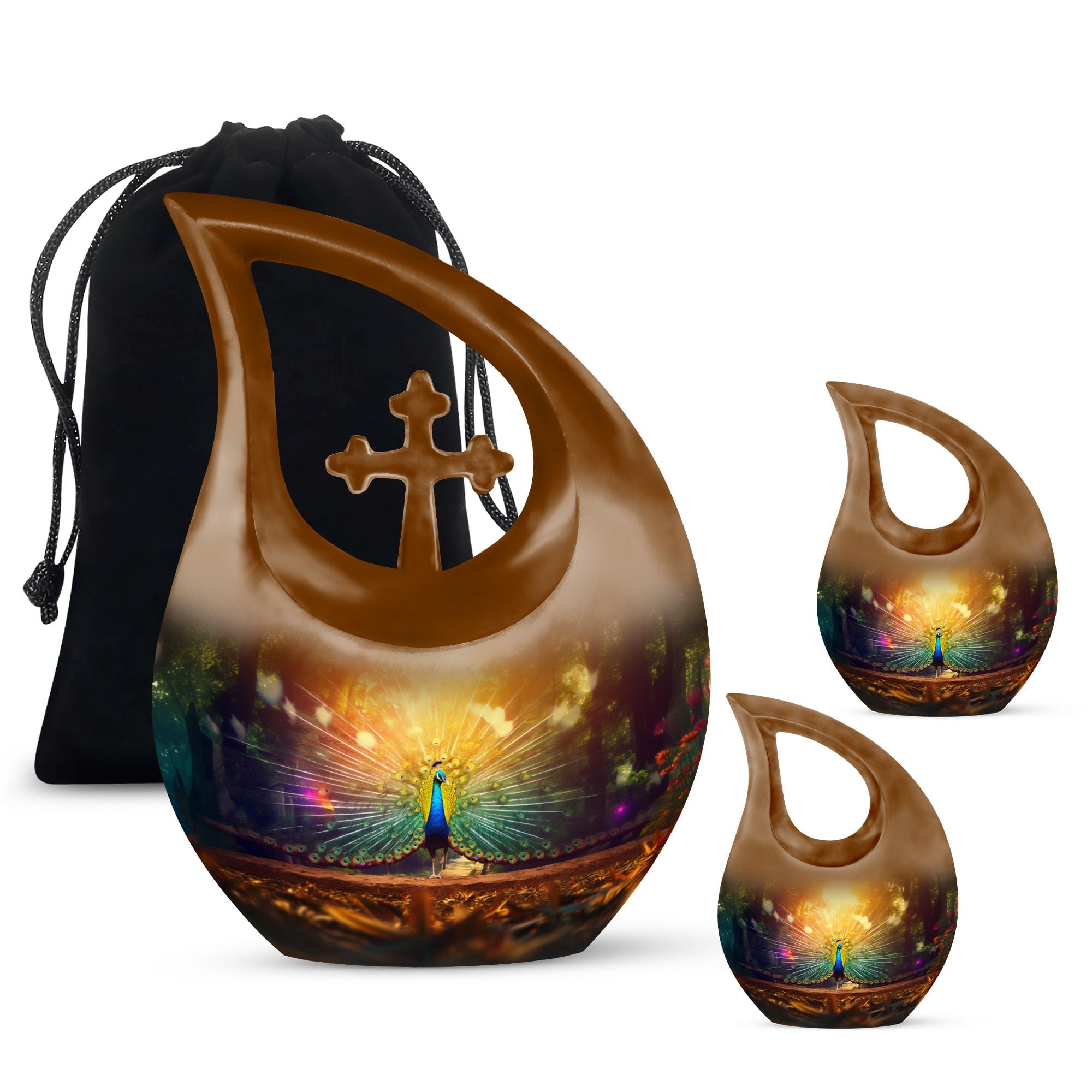 Peacock Urn - Cremation Containers For Humans - Urns For Human Ashes ...