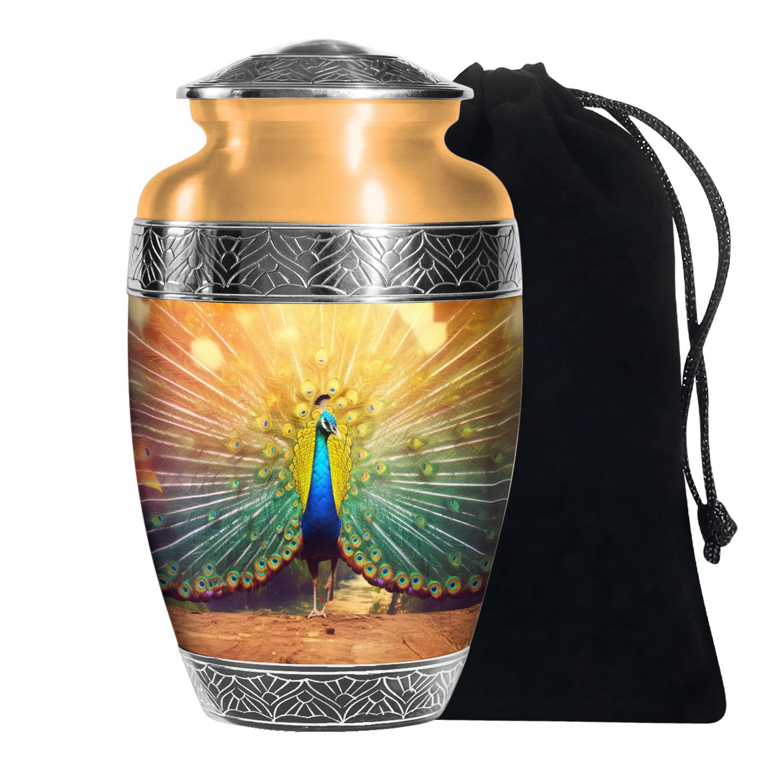 Peacock Urn Cremation Urns For Human Ashes Women & Men Large For Adults 10 Inch - Walmart.com