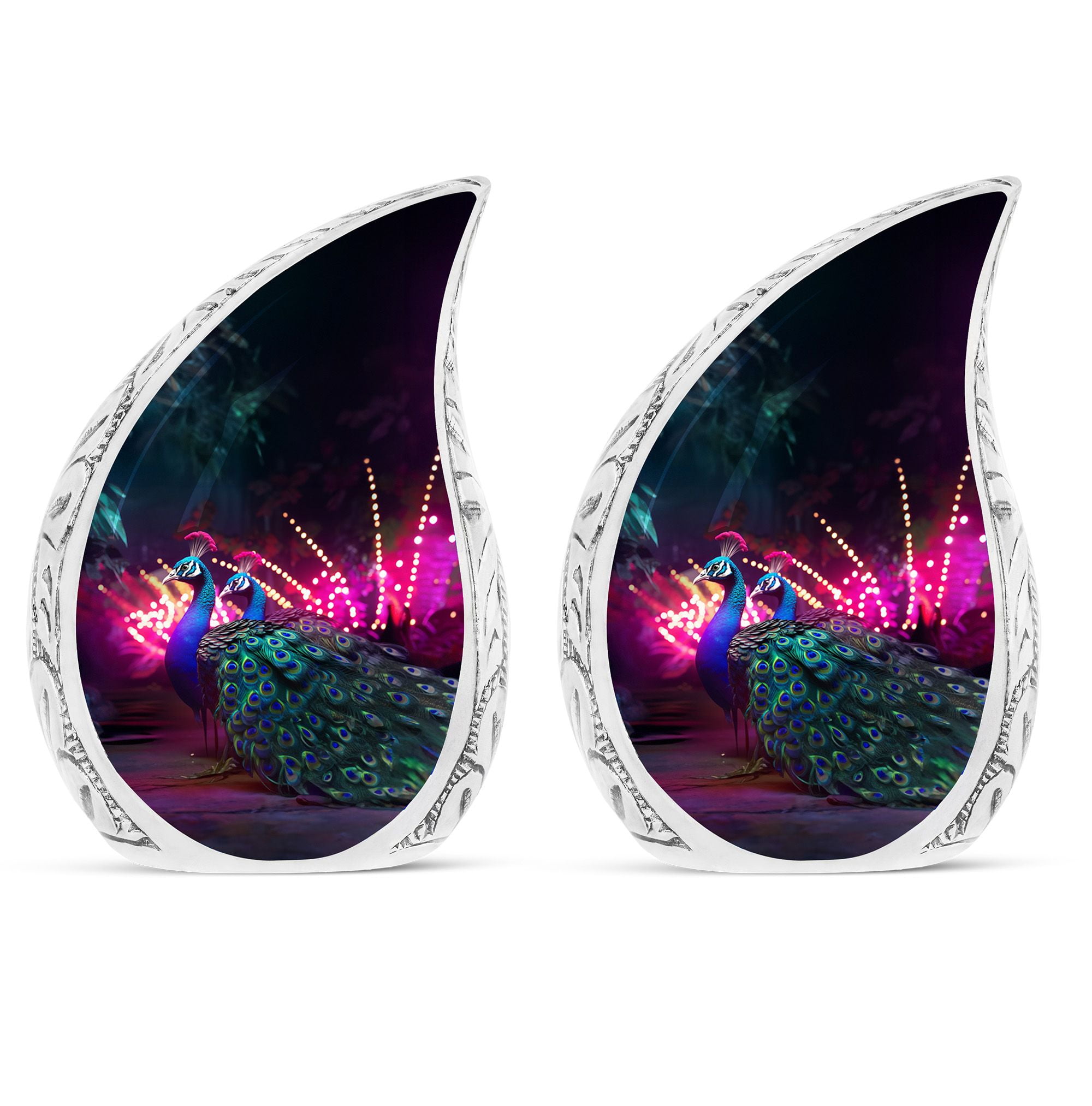 Peacock Urn - Small Urn For Ashes For Women - Cremation Urns For Human ...