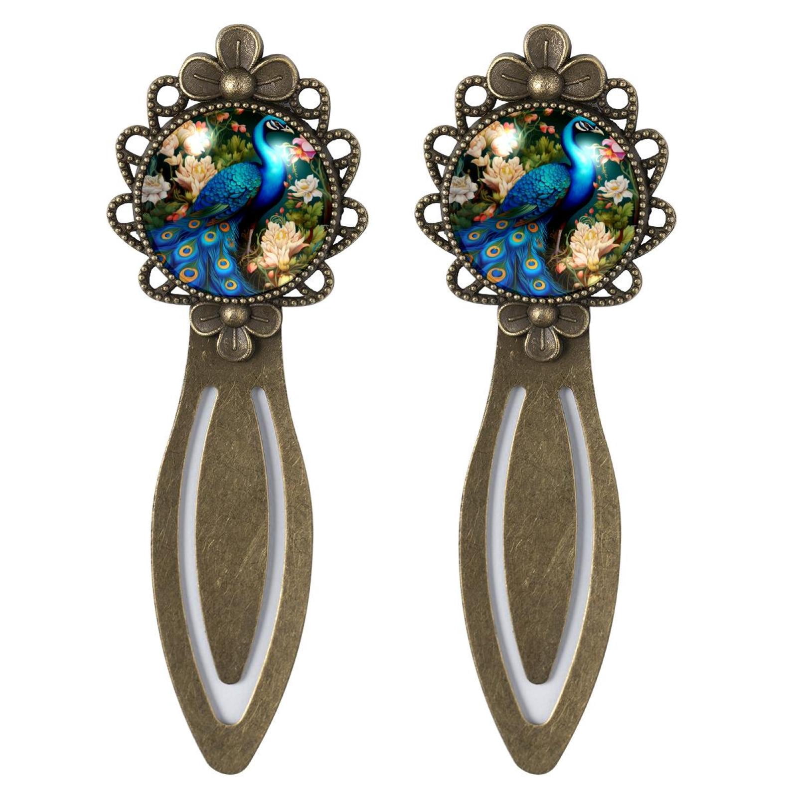 Peacock Vintage Copper-Colored Lace Bookmarks: Stylish Stainless Steel ...