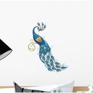 Decal ~ Peacock Feather ~ WALL DECAL, 13" X 27" - Walmart.com