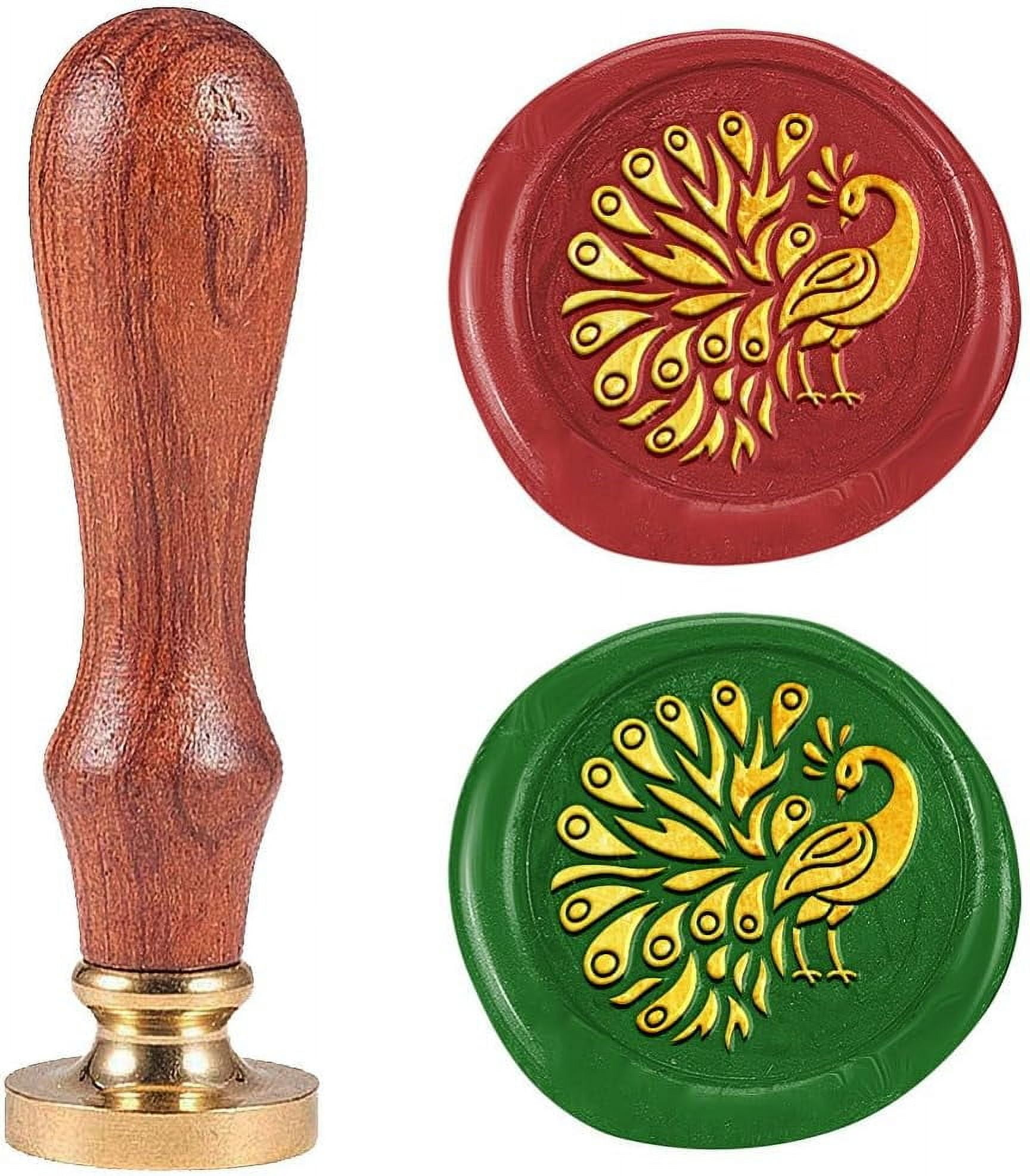 Peacock Wax Seal Stamp Letter Sealing Wax Stamp Embossed Seal 1 ...
