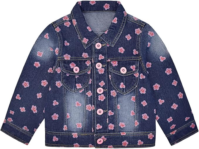 Peacolate 2-11Y Little&Big Girls Sequin Denim Jacket Children ...