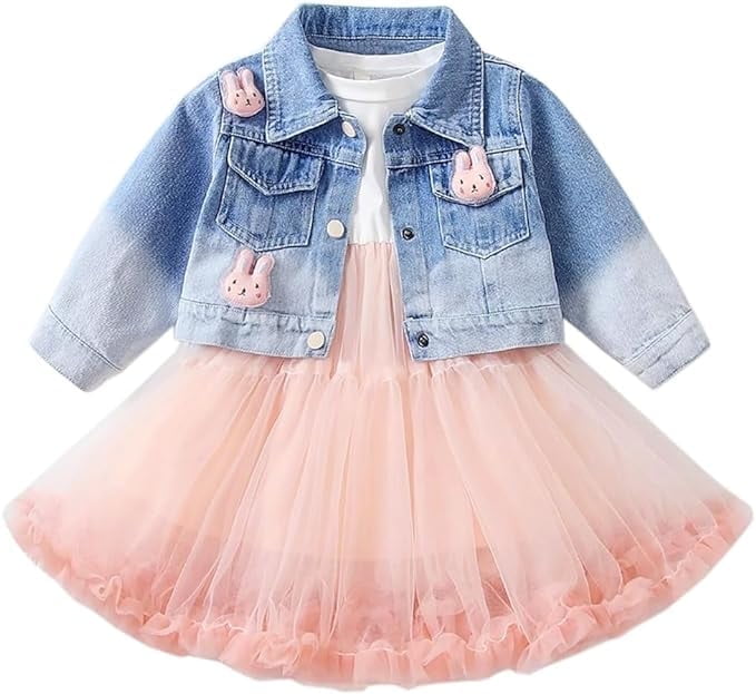 Peacolate 2-7Years Spring Autumn Little Big Girl 2pcs Dresses Clothing ...