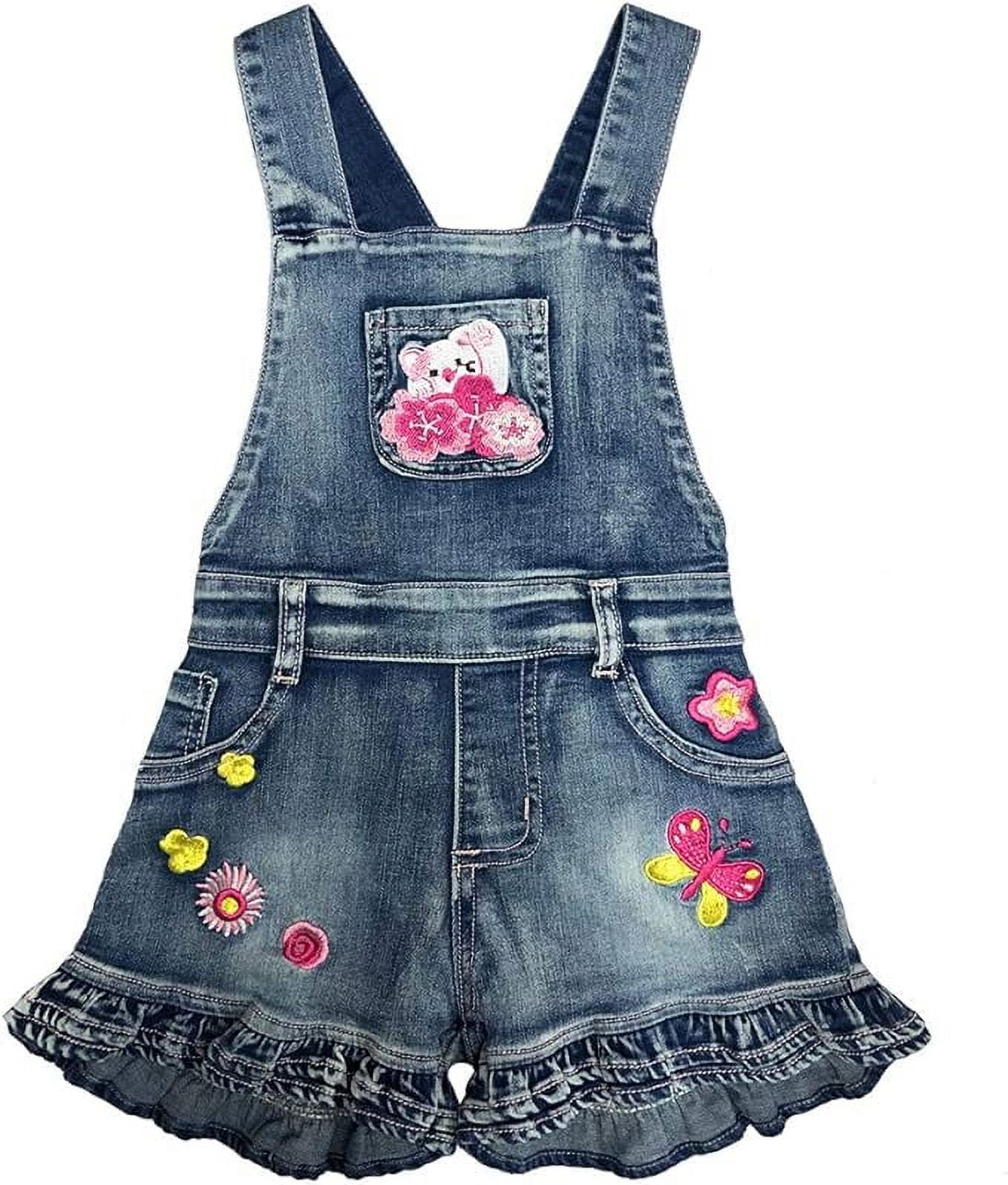 Peacolate 3-11T Little Girls Jumpsuit Children Bib Overalls Denim Strap ...