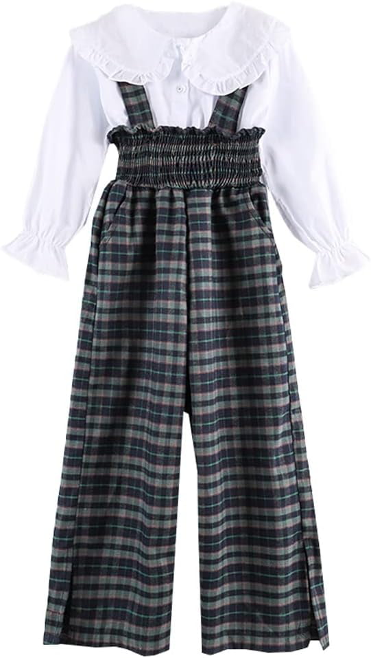 Peacolate 5-14T Little Big Girls Clothing Set 2pcs White Shirt and ...