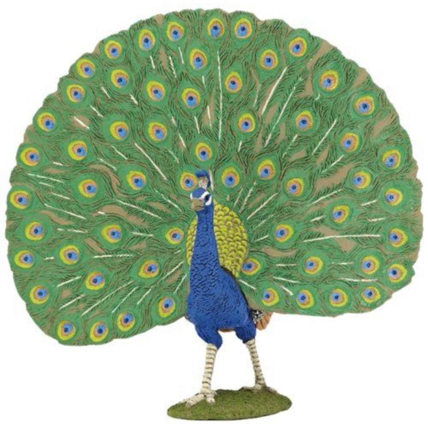 Papo Peacock Hand Painted Figurine - Heirloom Quality Collectible No ...