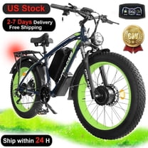 5000W (Peak) Dual Motor Ebike for Adults, 52V 25AH Battery Ebike, 55KM ...