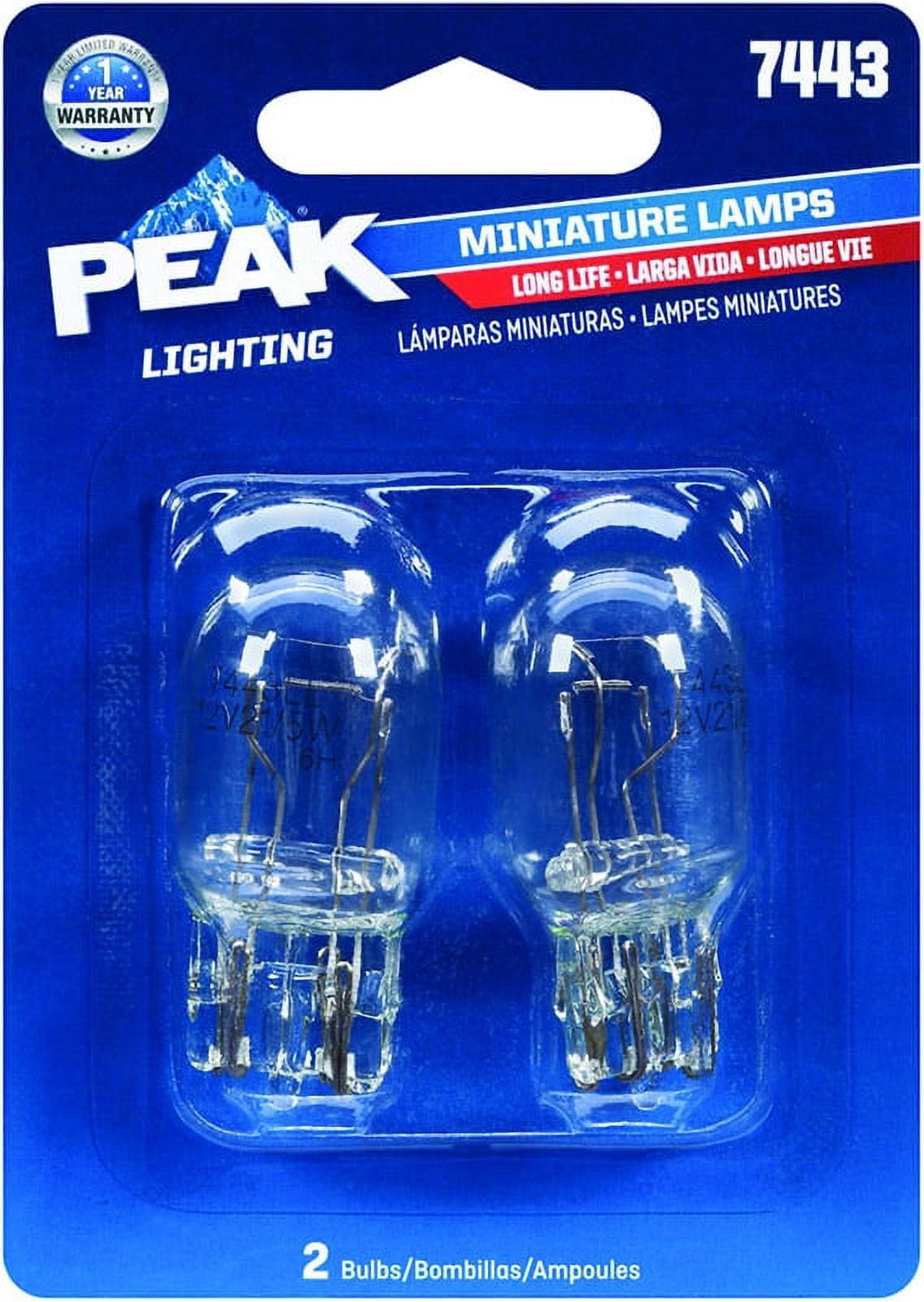 Peak 7443LL-BPP Automotive Miniature Lamp, 13.5 V - Walmart.com