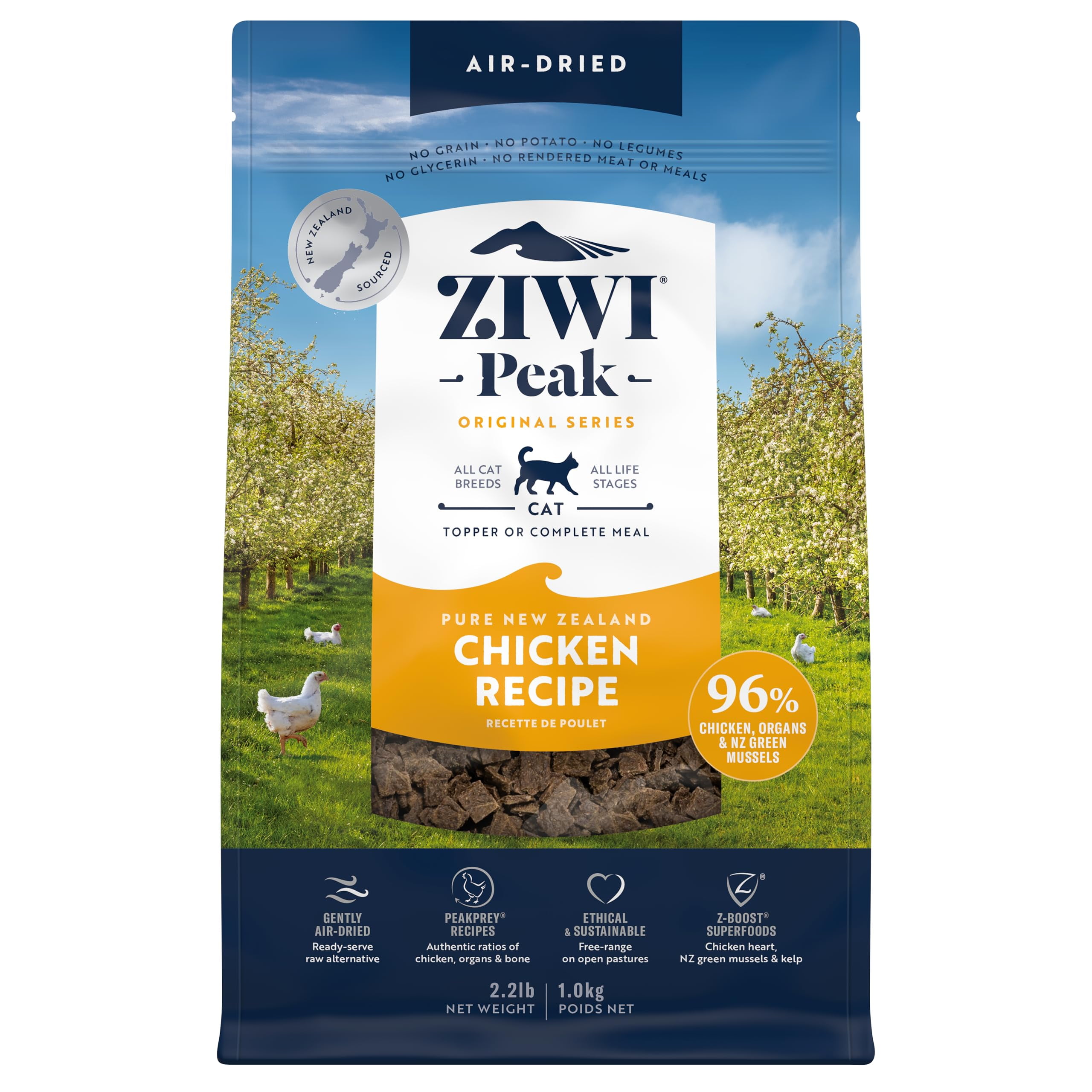 Peak Air-Dried Cat Food - Chicken - All Natural, High Protein, Grain ...