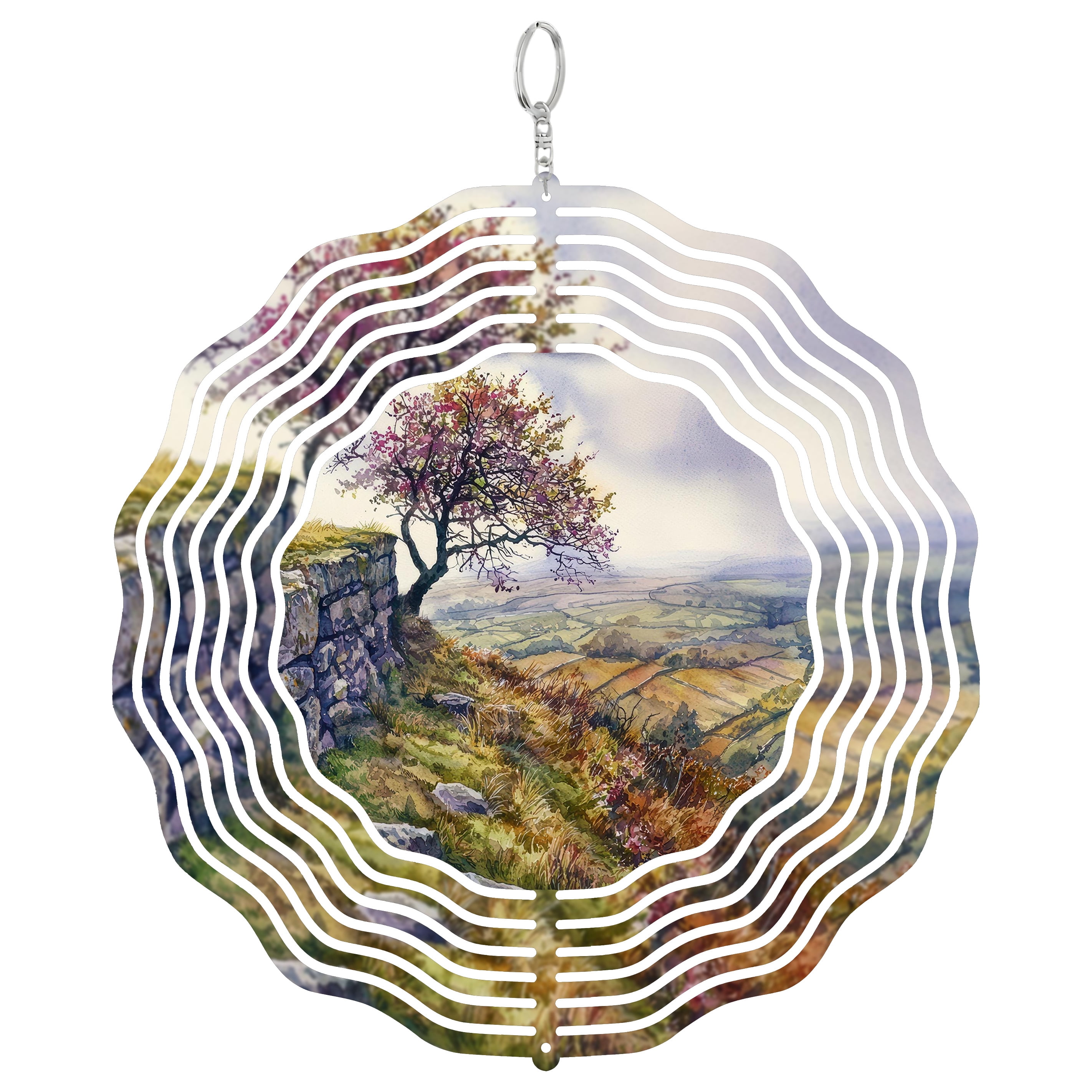 Peak District National Park 3D Wind Spinner Stainless Steel Hanging ...