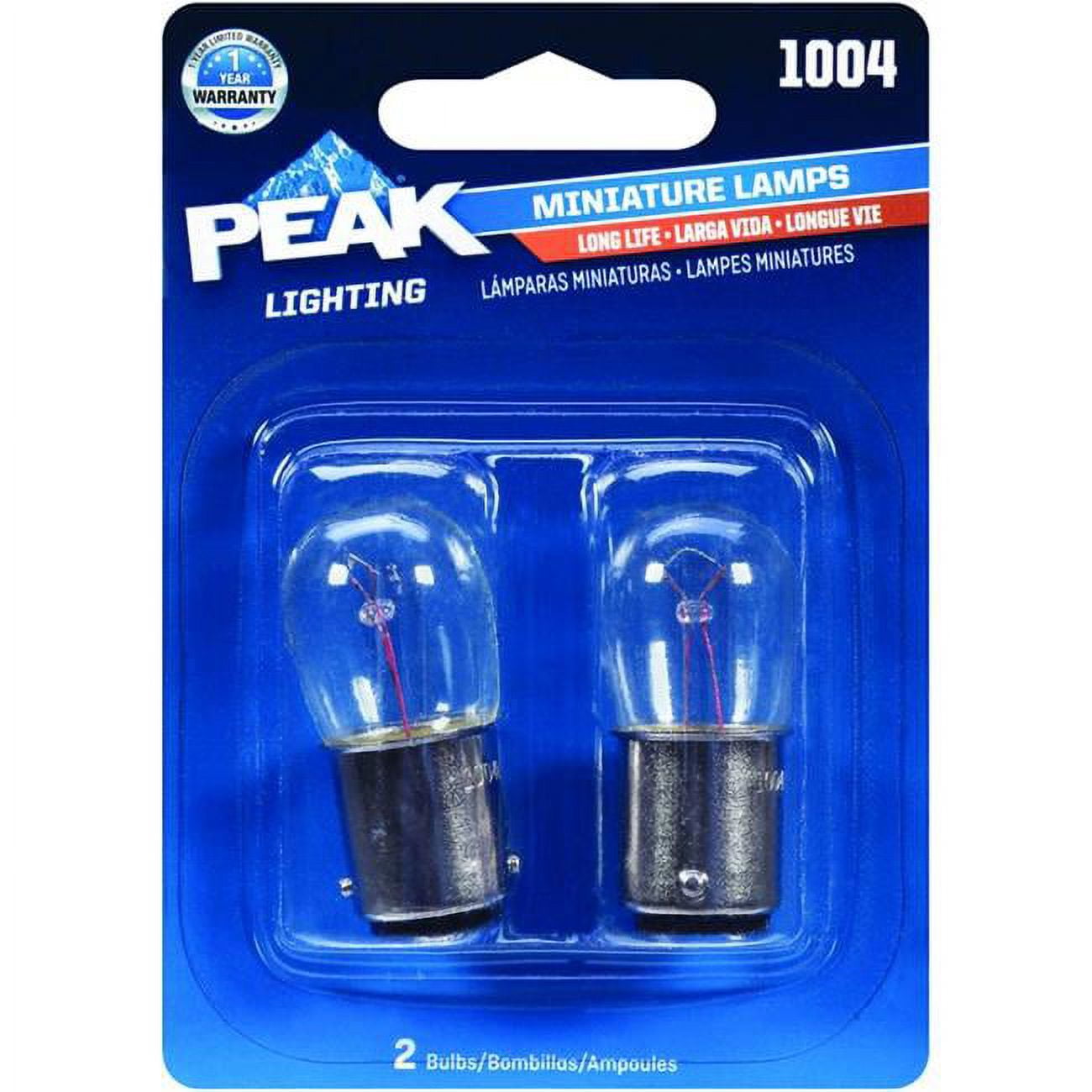 Peak Lighting 1004LL-BPP Miniature Light Bulbs - 12.8V - 12w - Walmart.com