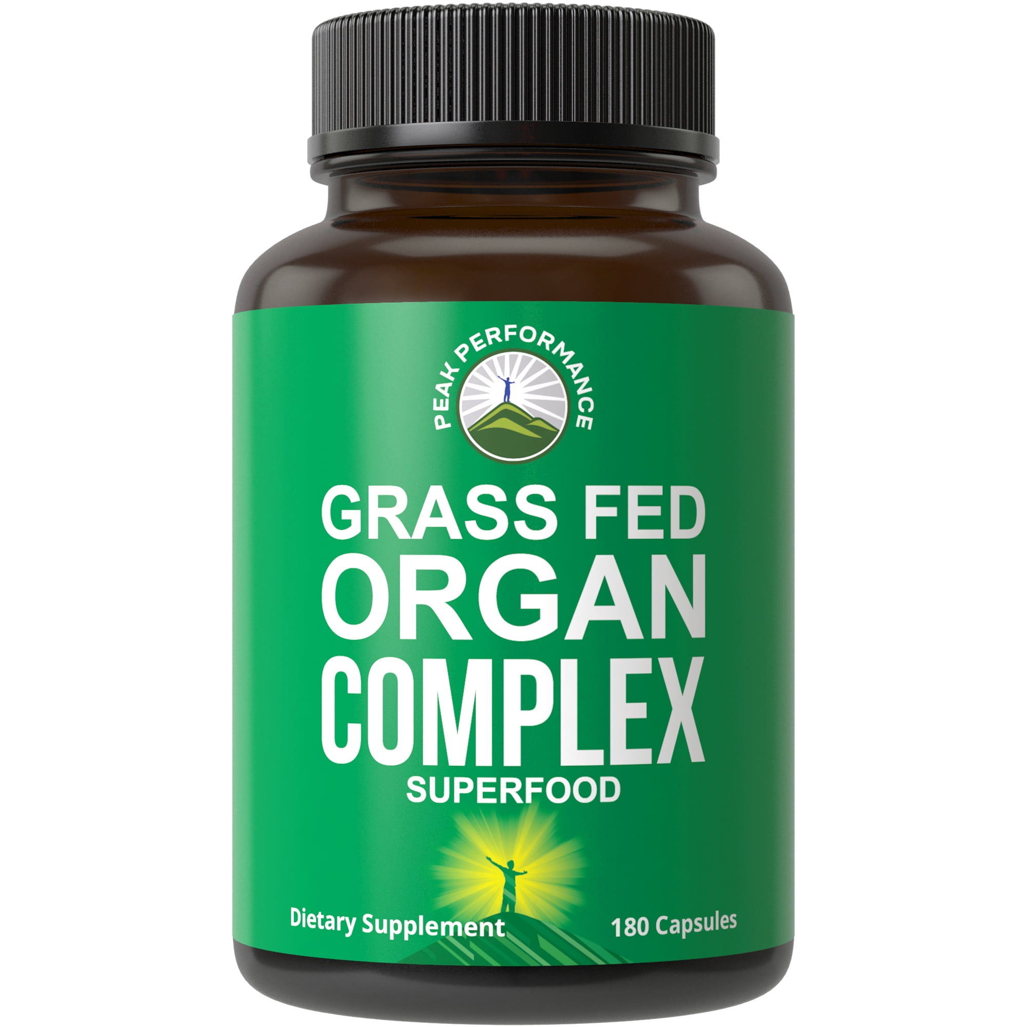 Peak Performance Grass Fed Beef Organ Complex from New Zealand (180 ...