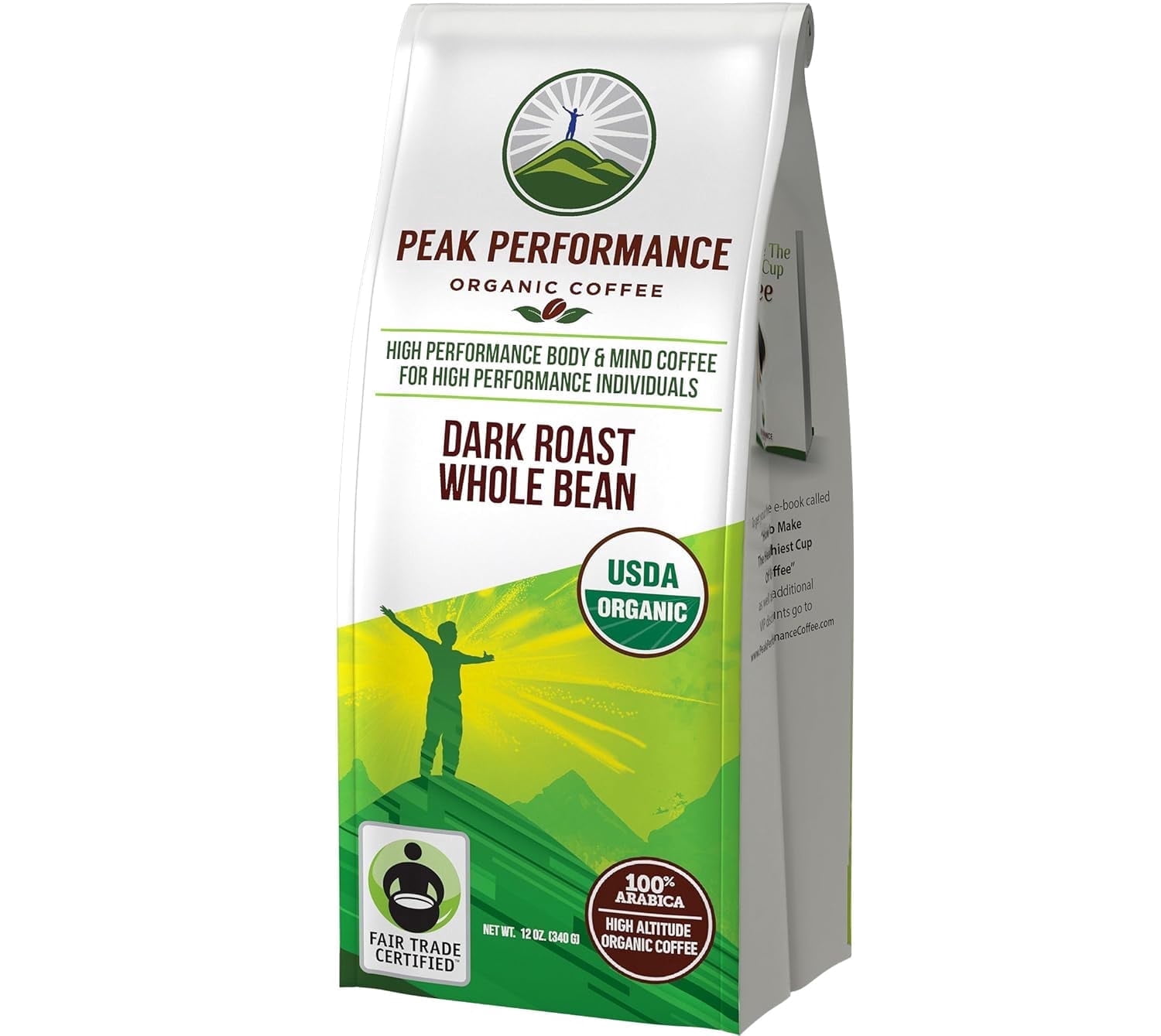 Peak Performance Organic Coffee, High Altitude, Fair Trade, Low Acid ...