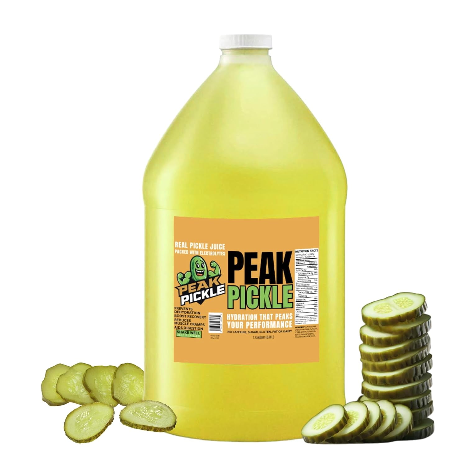 Peak Pickle Dill Pickle Juice- 1 Gallon Pickle Juice Sports Drink For ...