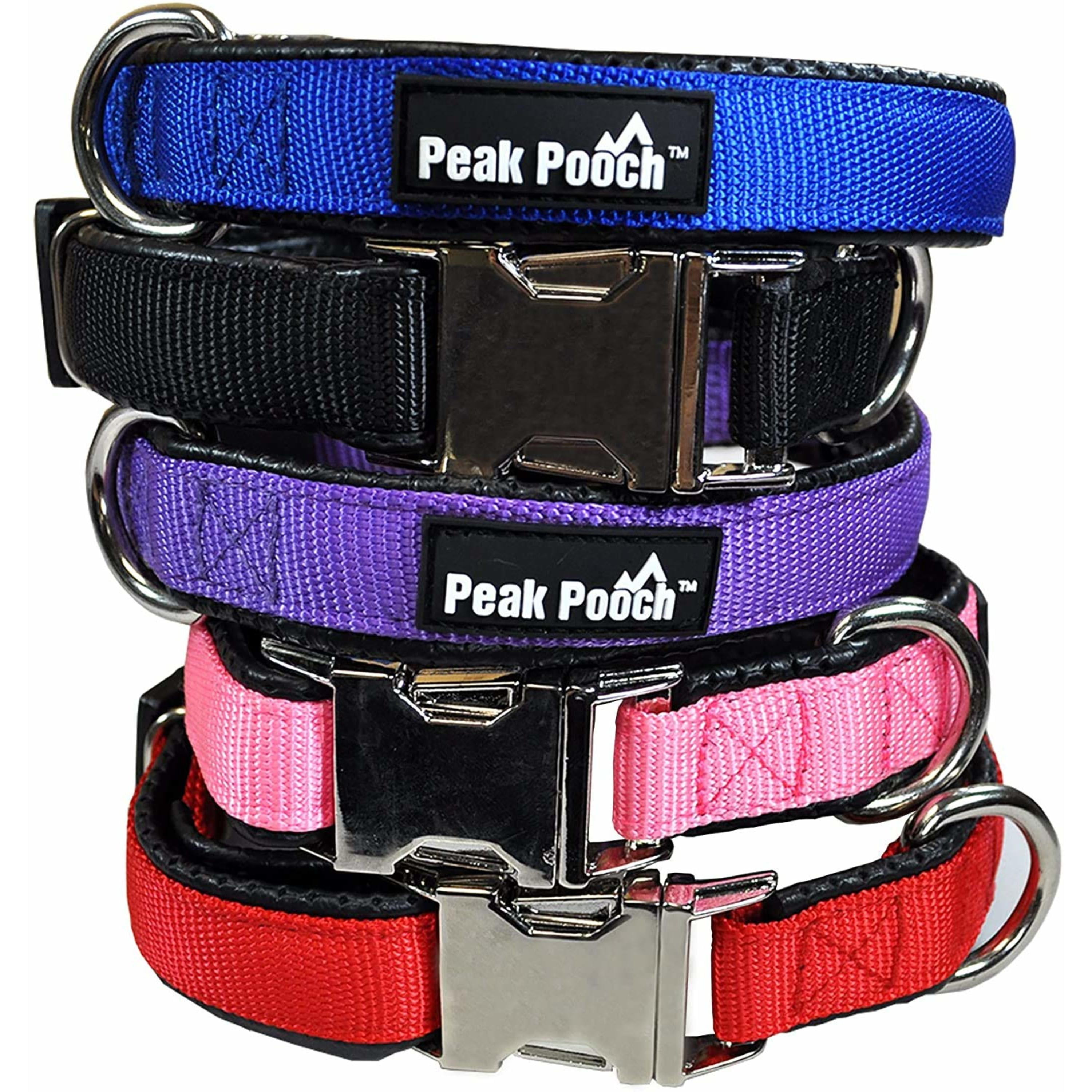 Peak Pooch Dog Collars for Large Dogs Quick Release Dog Collar Purple ...