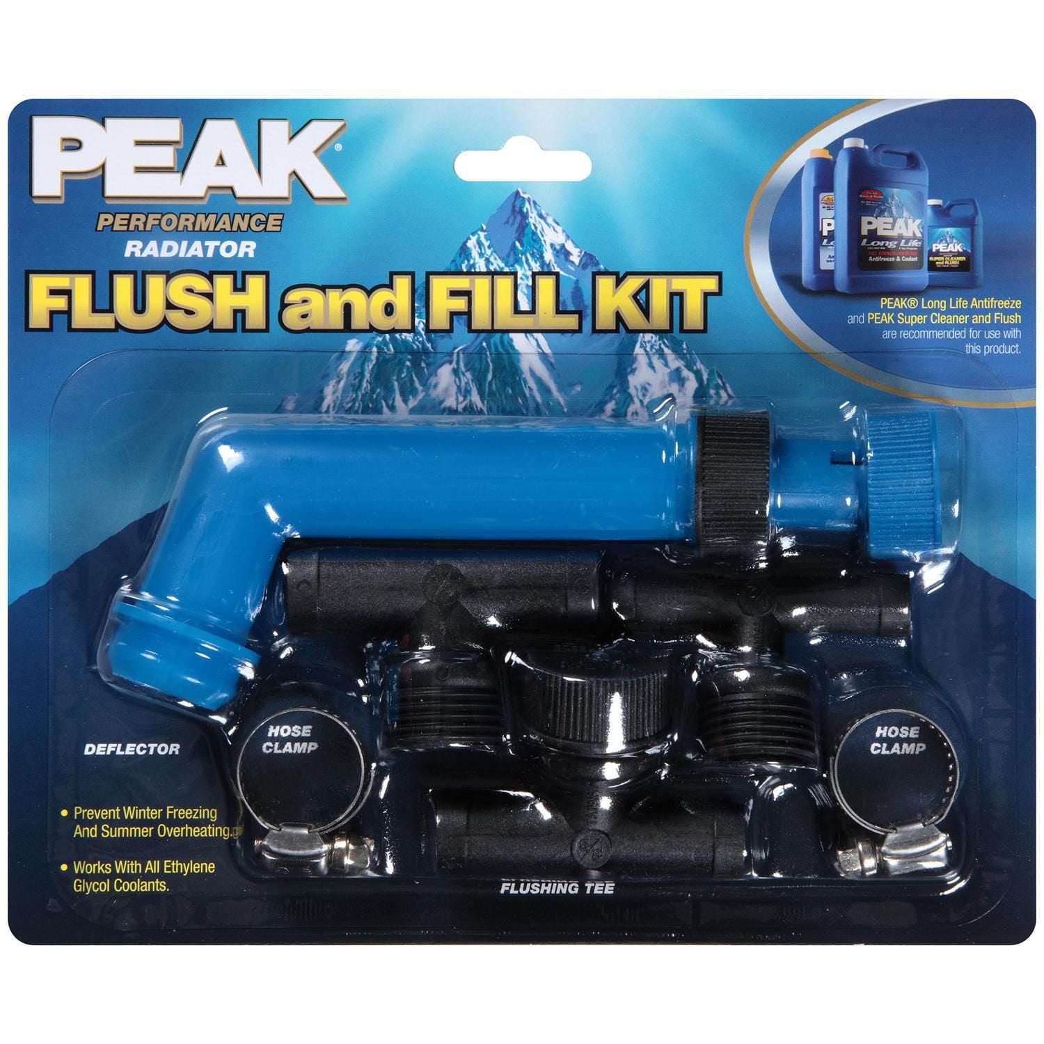 Peak Radiator Flush and Fill Kit - Backflush your vehicle's cooling ...