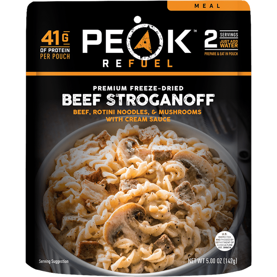 Peak Refuel Beef Stroganoff | Freeze Dried Backpacking and Camping Food ...
