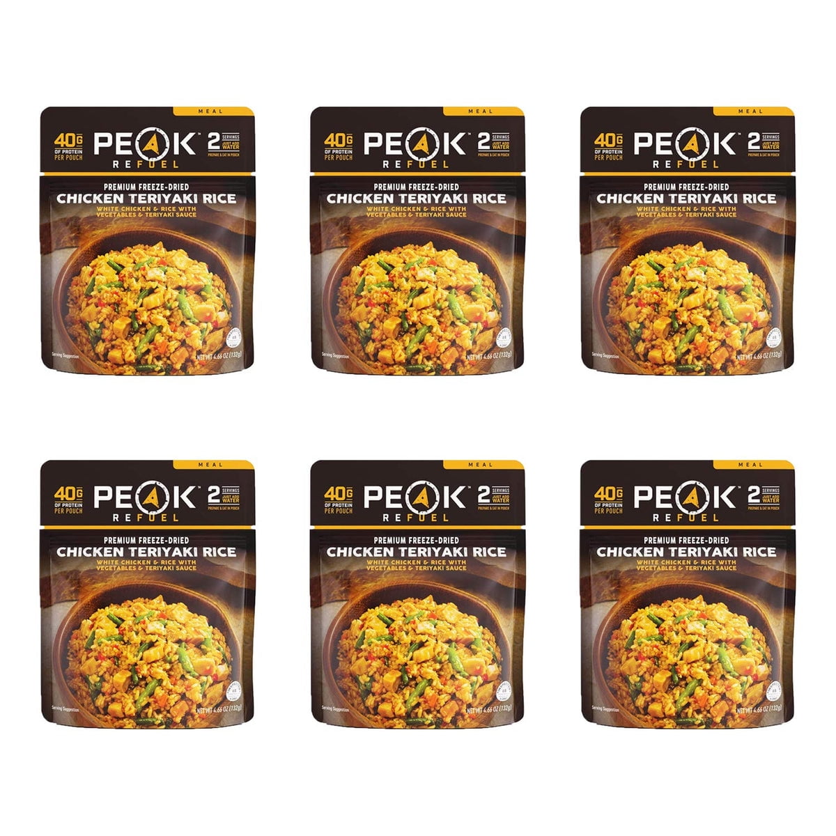 Peak Refuel Chicken Teriyaki Rice 6 Pack | Premium Freeze Dried Camping ...