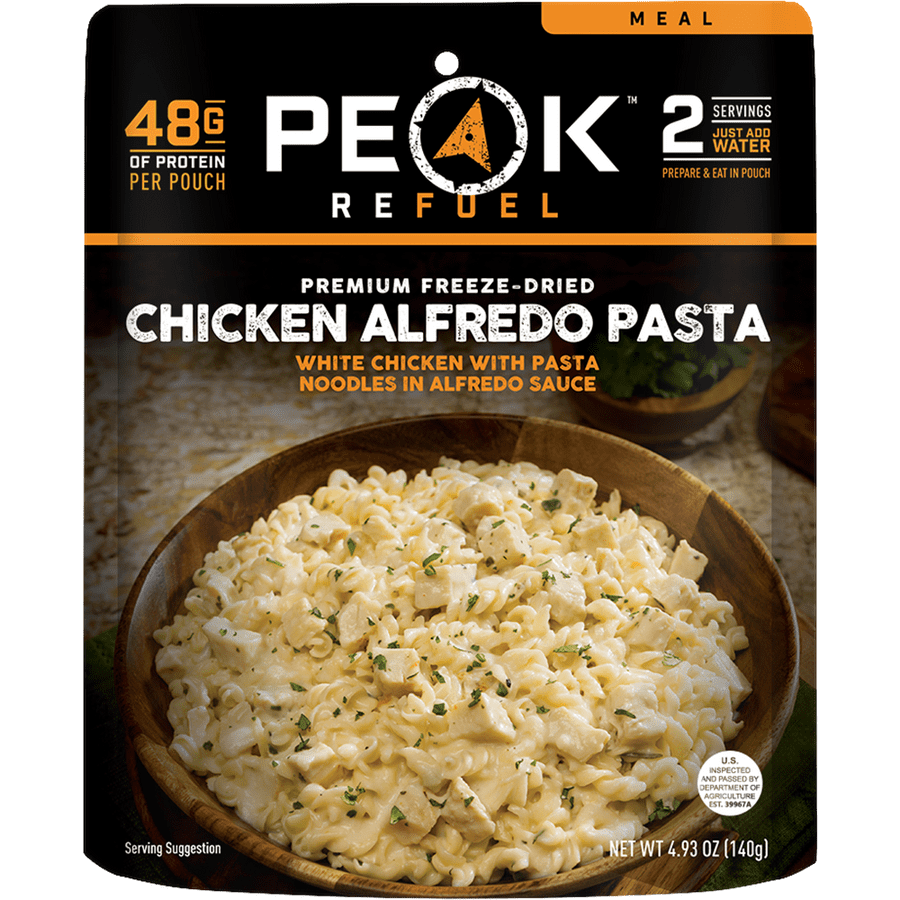 Peak Refuel Chicken Alfredo Pasta | Premium Freeze Dried Camping Food ...