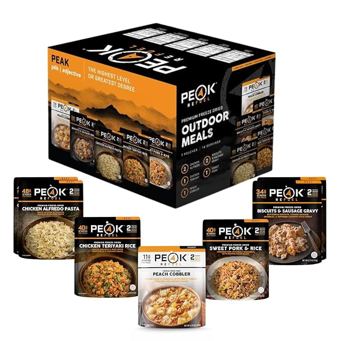 Peak Refuel Outdoor Meal Box | 100% Real Meat | Premium Freeze-Dried ...
