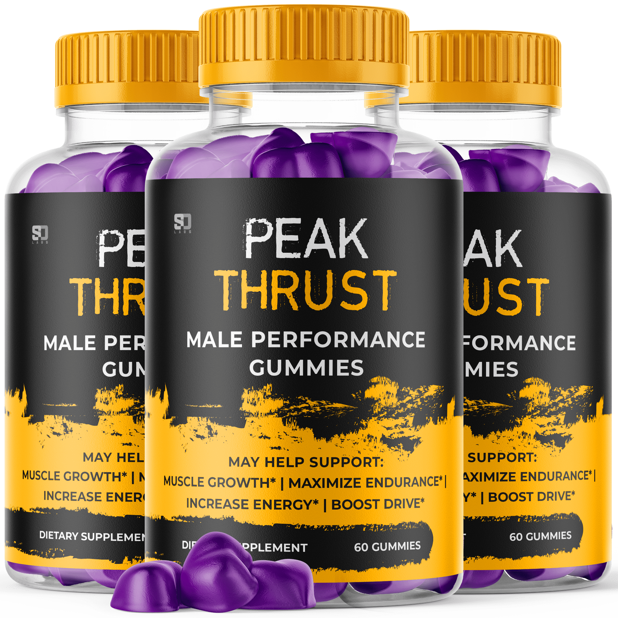 Peak Thrust Gummies for Men Advanced Max Strength Supplement 180 ...