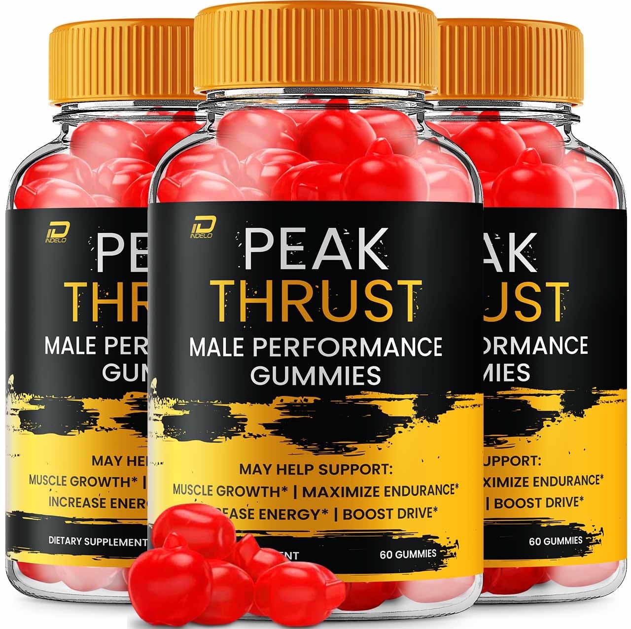 Peak Thrust Gummies for Men - Peak Thrust Advanced Formula All Natural, Maximum Strength, 3 Pack ...