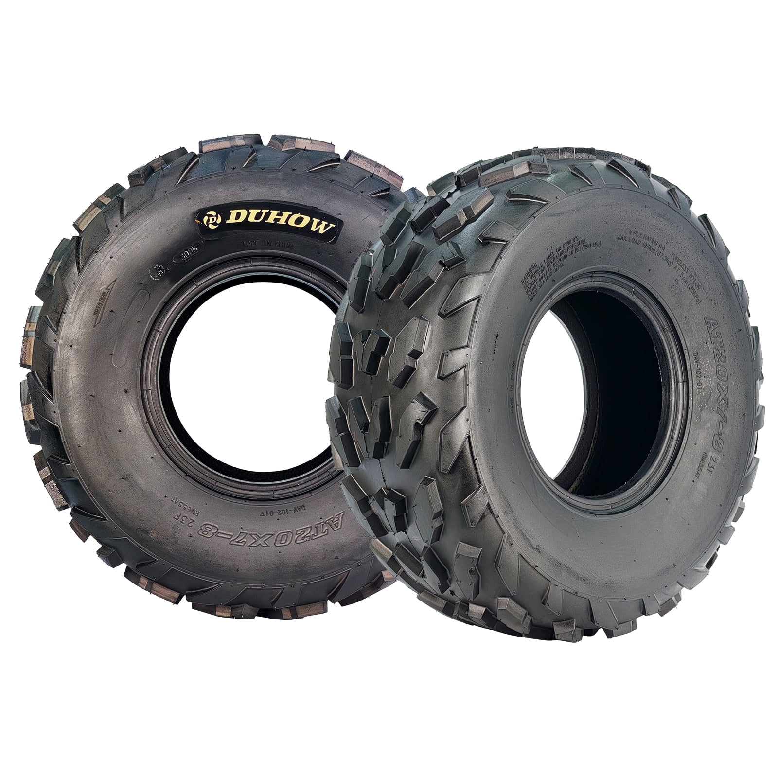 2-Pack 20x7-8 ATV UTV Tires - All-Terrain Sand Mud Trail Off-Road Tires ...