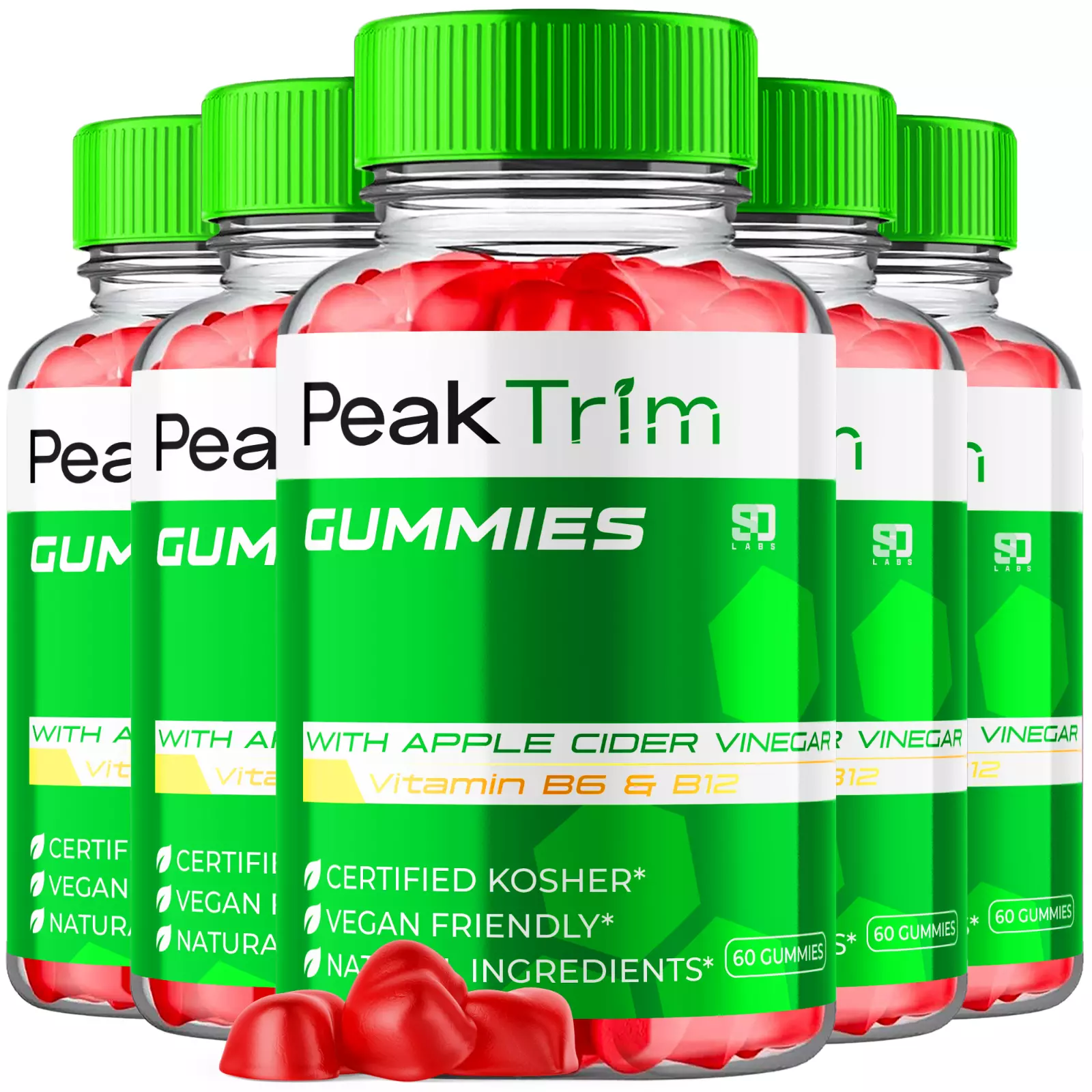 PeakTrim ACV Gummies - Boost Energy and Support Weight Management (5 Pack) - Walmart Business ...