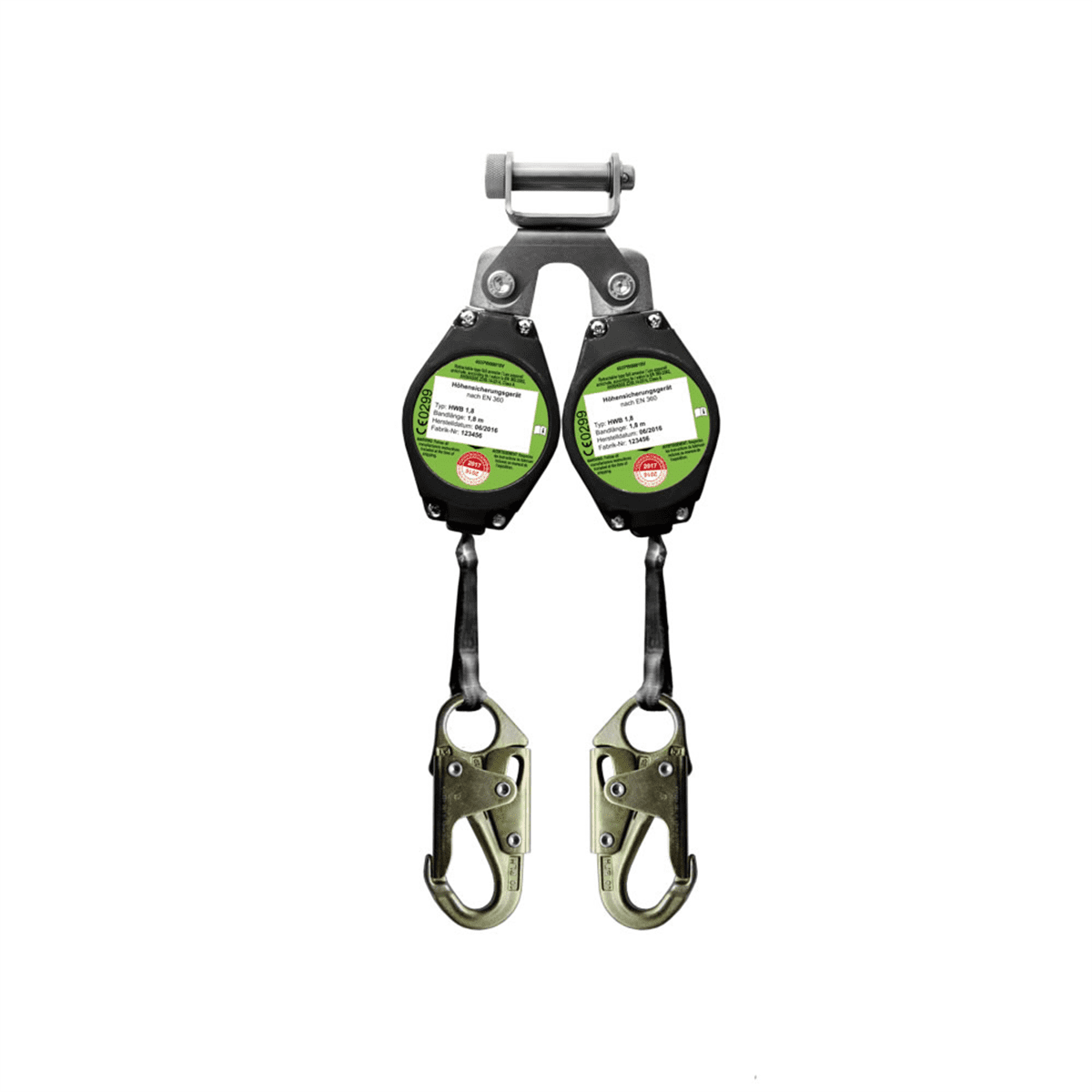 PeakWorks PeakWorks - Dual Compact Self Retracting Life Line - 6 Ft ...