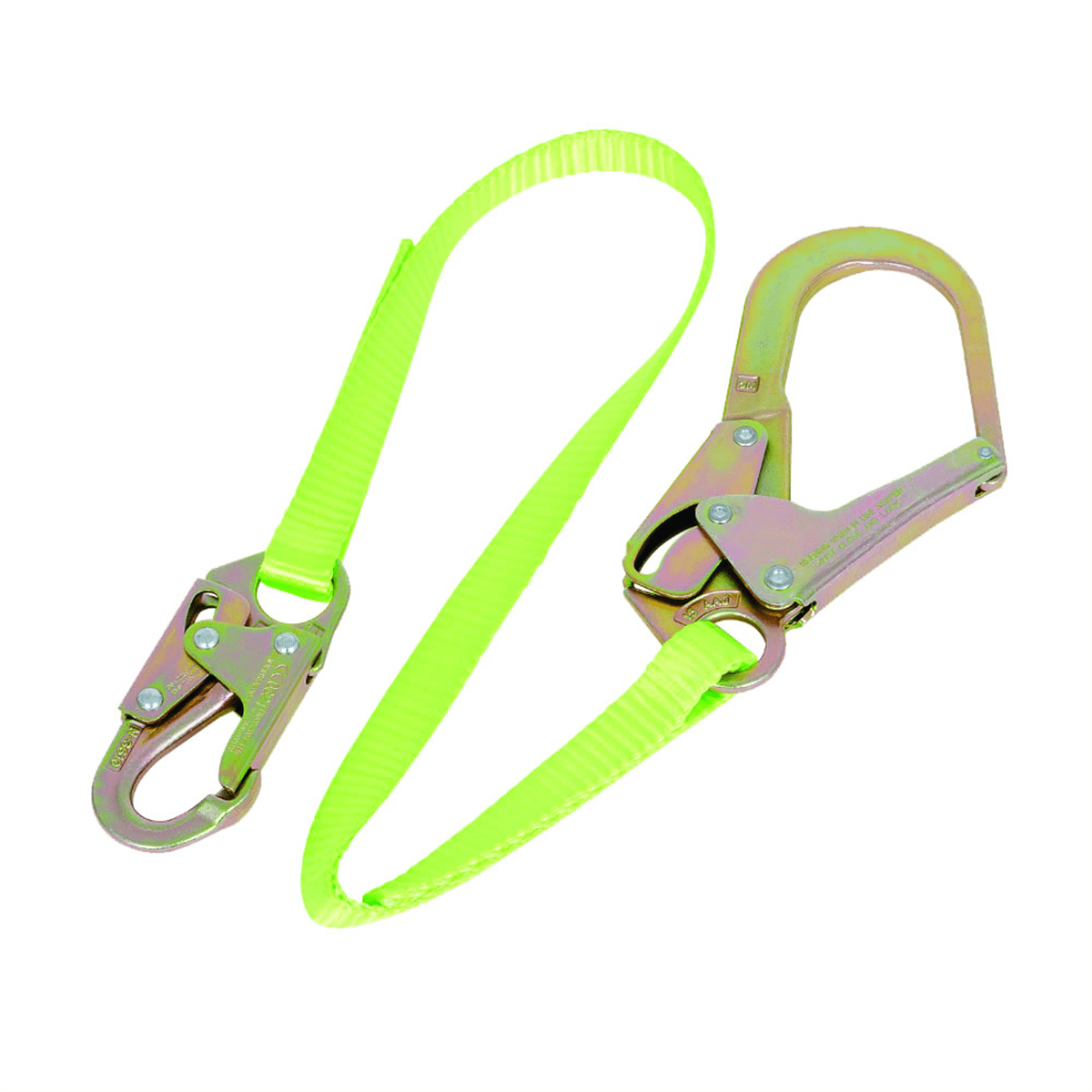 PeakWorks Restraint Lanyard with 1" Webbing - Snap & Form Hooks - 4 FT ...