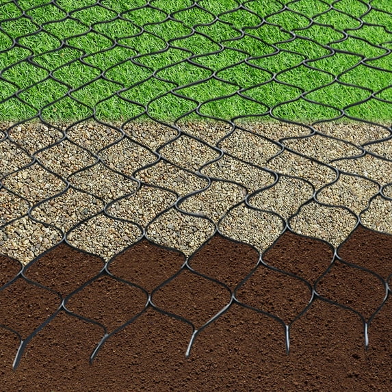 Peakora 2" Thick Geo Grid Ground Grid Polyethylene 160 Sq Ft, Strength ...