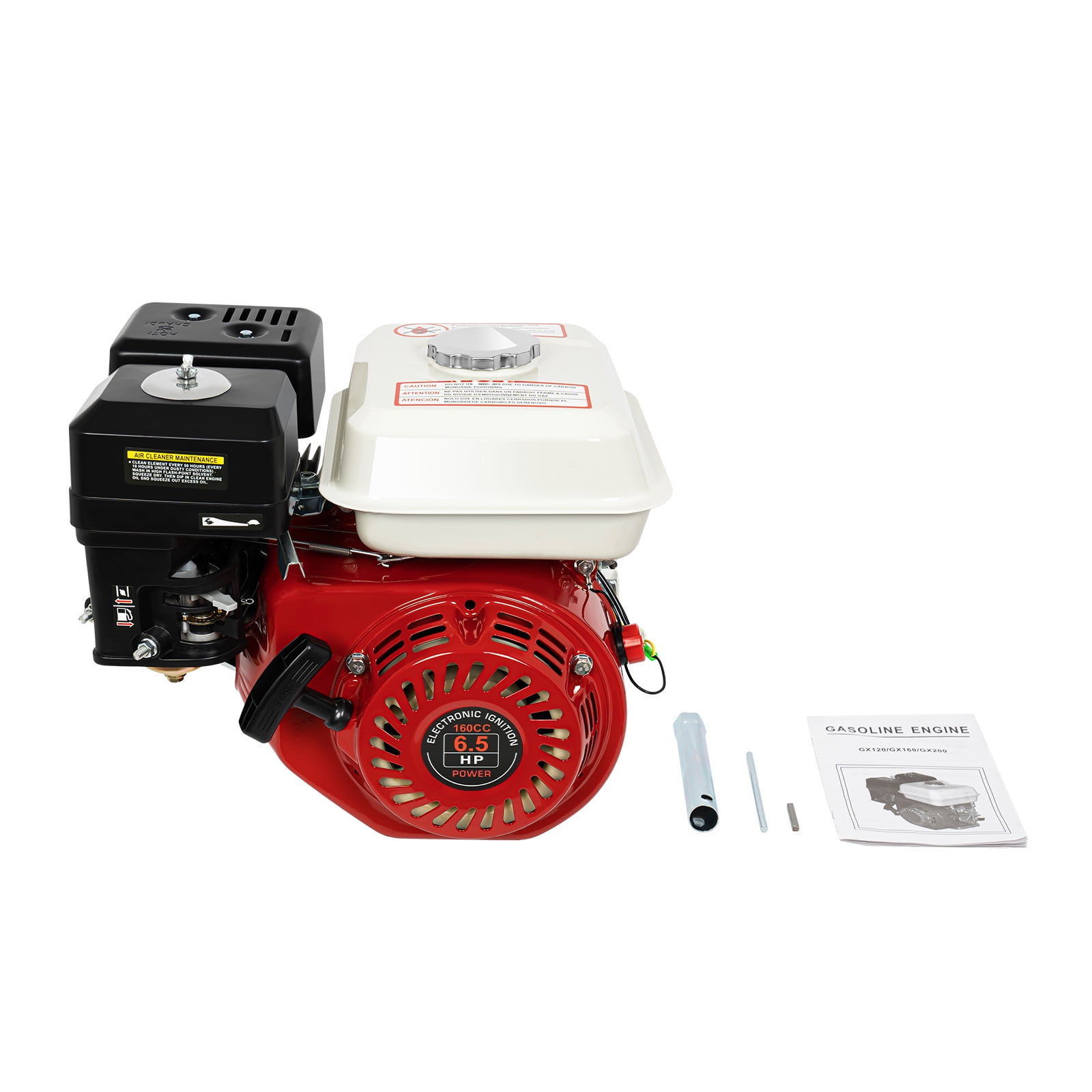 Peakora 200cc Gas Engine, 4-Stroke Pull-Start Motor With Cast Iron ...